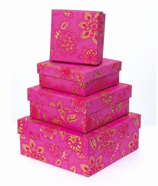 Our handmade gift boxes are made from recycled handmade paper.